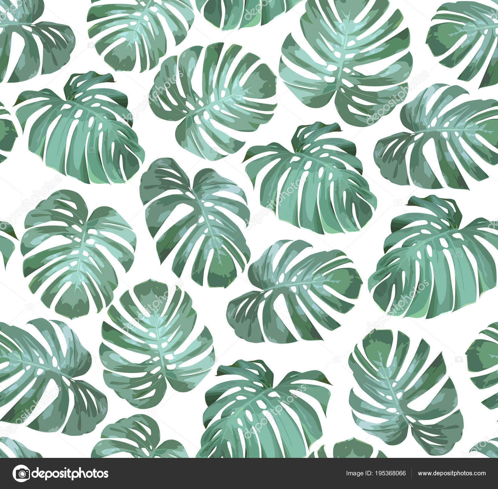 Tropical seamless pattern monstera Stock Vector Image by ©belikovand ...