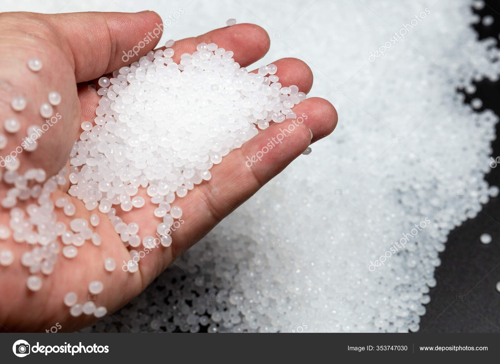 Close Plastic Polymer Granules Polymer Plastic Compound Polymer — Stock ...