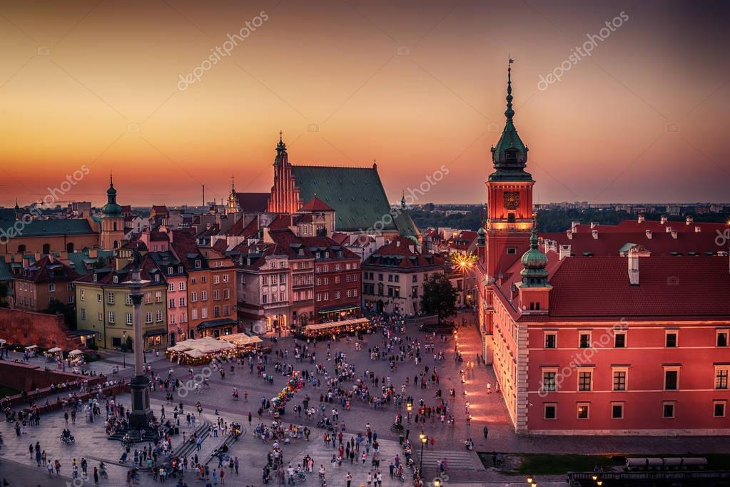 Varsovia, Polonia: Plaza del Castillo y el Castillo Real, Zamek ...