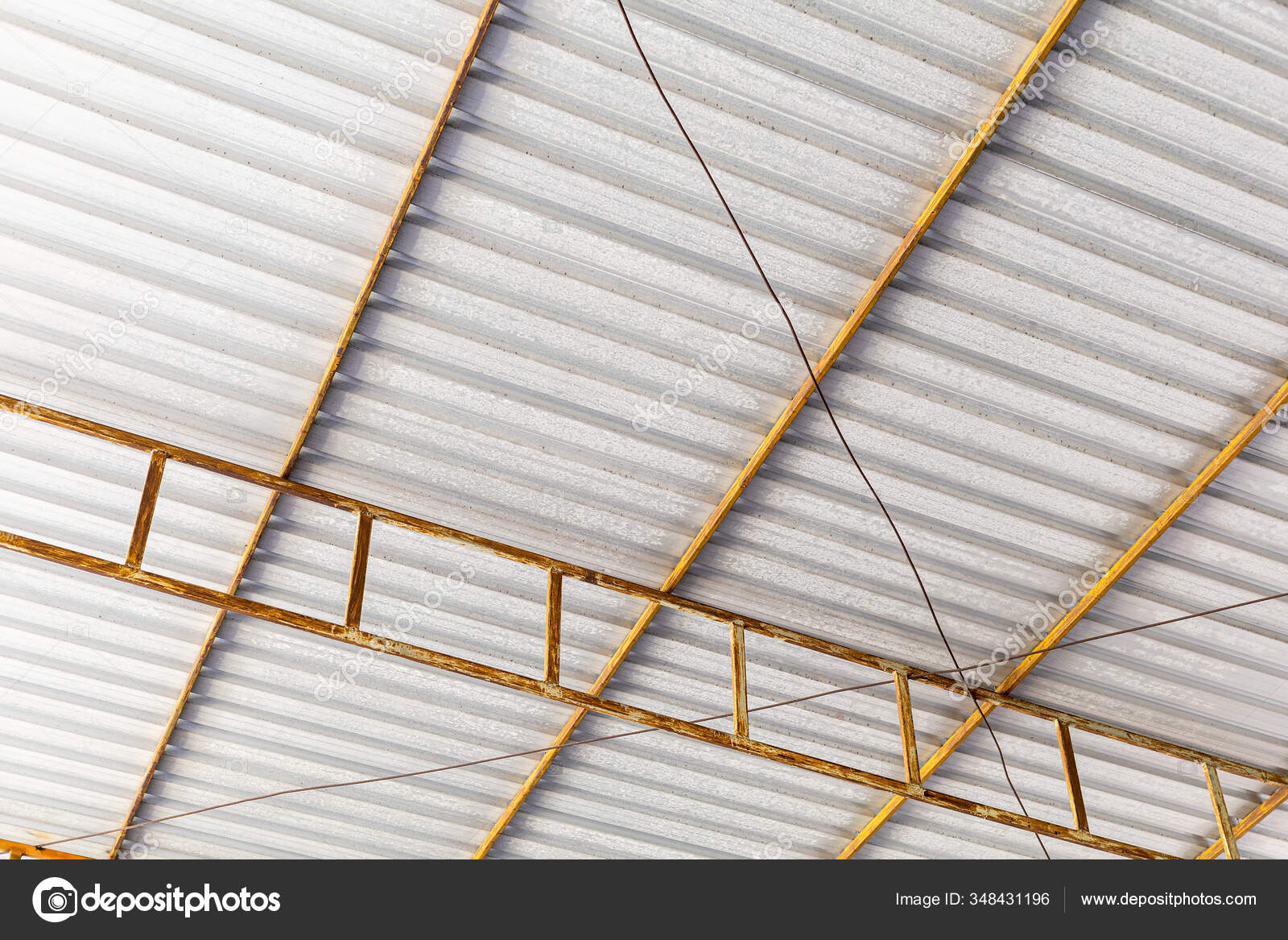 Pattern Steel Roof Structure Construction Texture Background — Stock ...