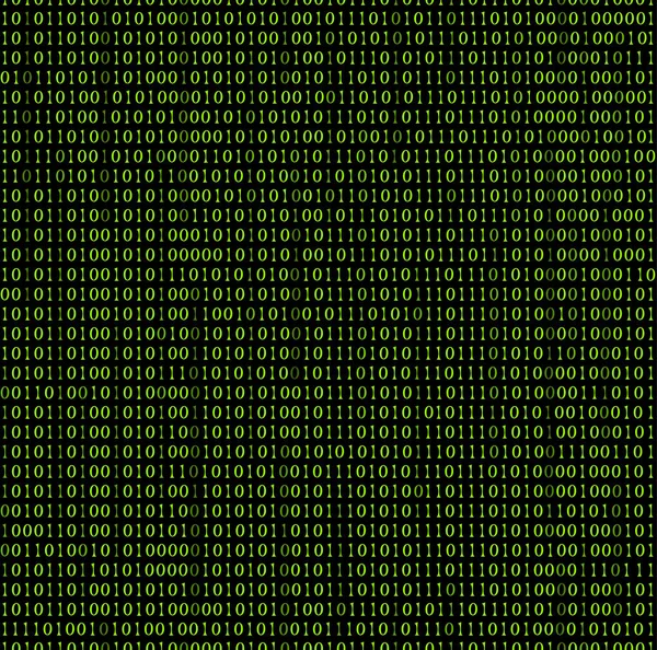 Binary Computer Code Repeating Vector Background Illustration — Stock
