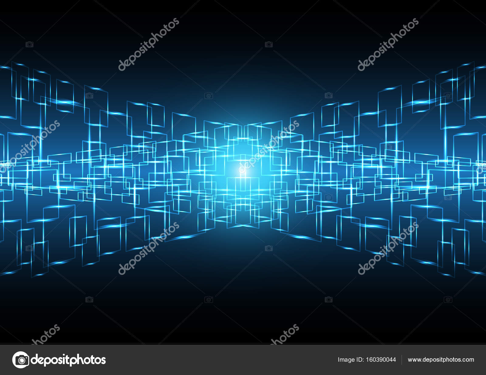 Technology digital future abstract rectangle background Stock Vector Image by ©lekkyjustdoit ...