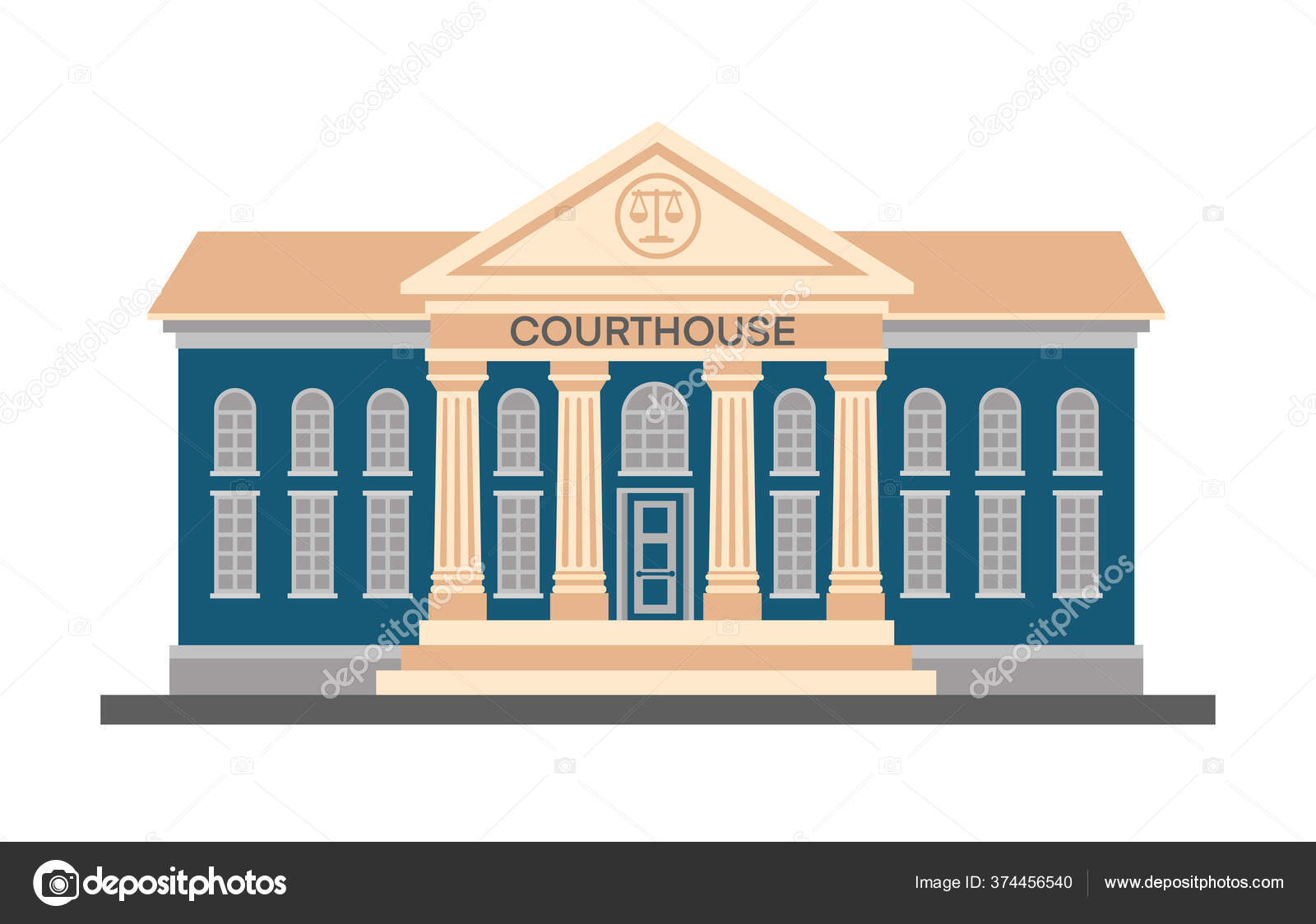 Edificio Gubernamental Clipart