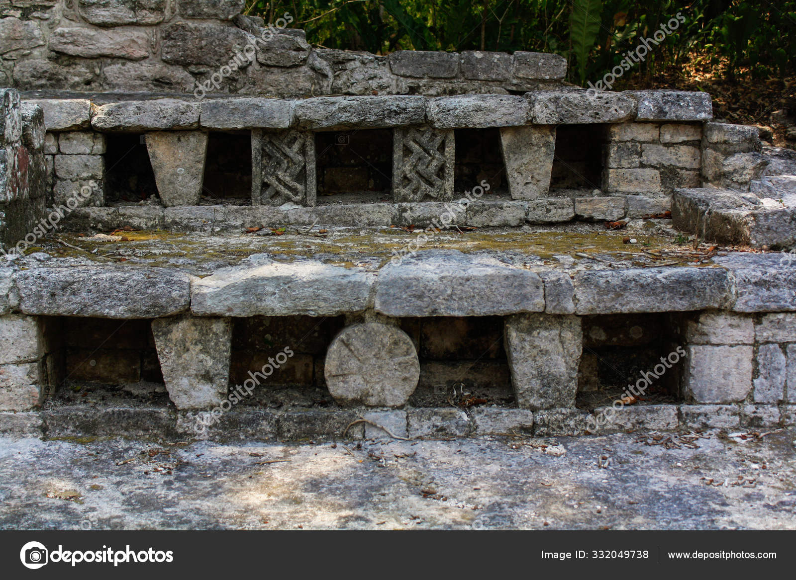 Maya Glyphs Becan Archaeological Ruins Stock Photo by ©arturovereaphoto ...