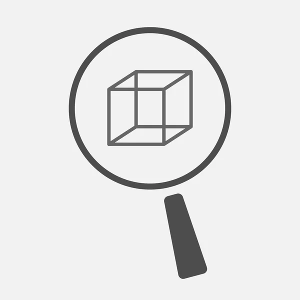 Long shadow magnifier icon with a map — Stock Vector © jpgon #85007956