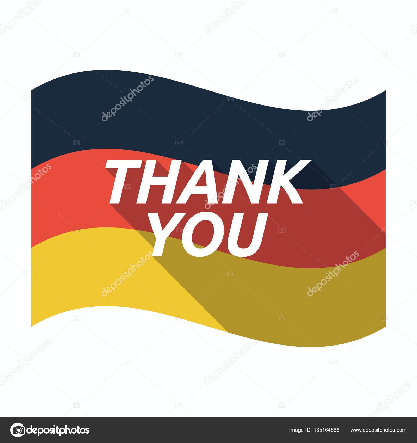 Isolated german flag with the text THANK YOU — Stock Vector © jpgon ...