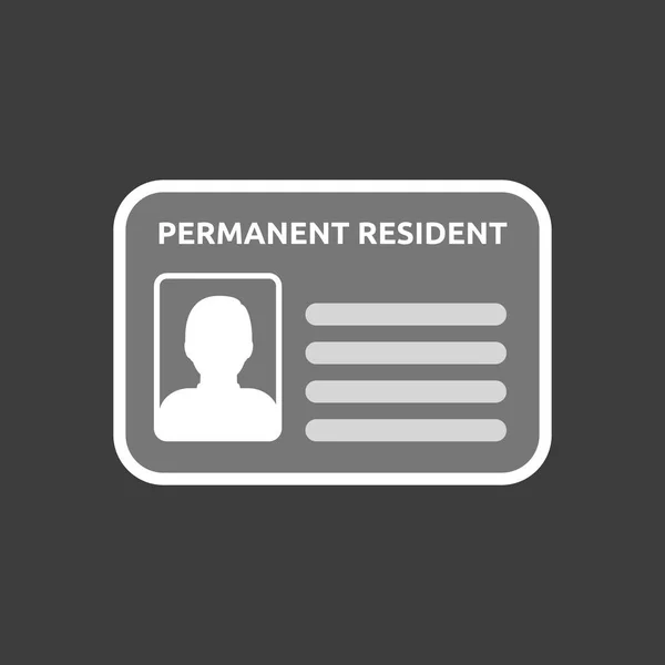 Cartão residente Vector Art Stock Images | Depositphotos