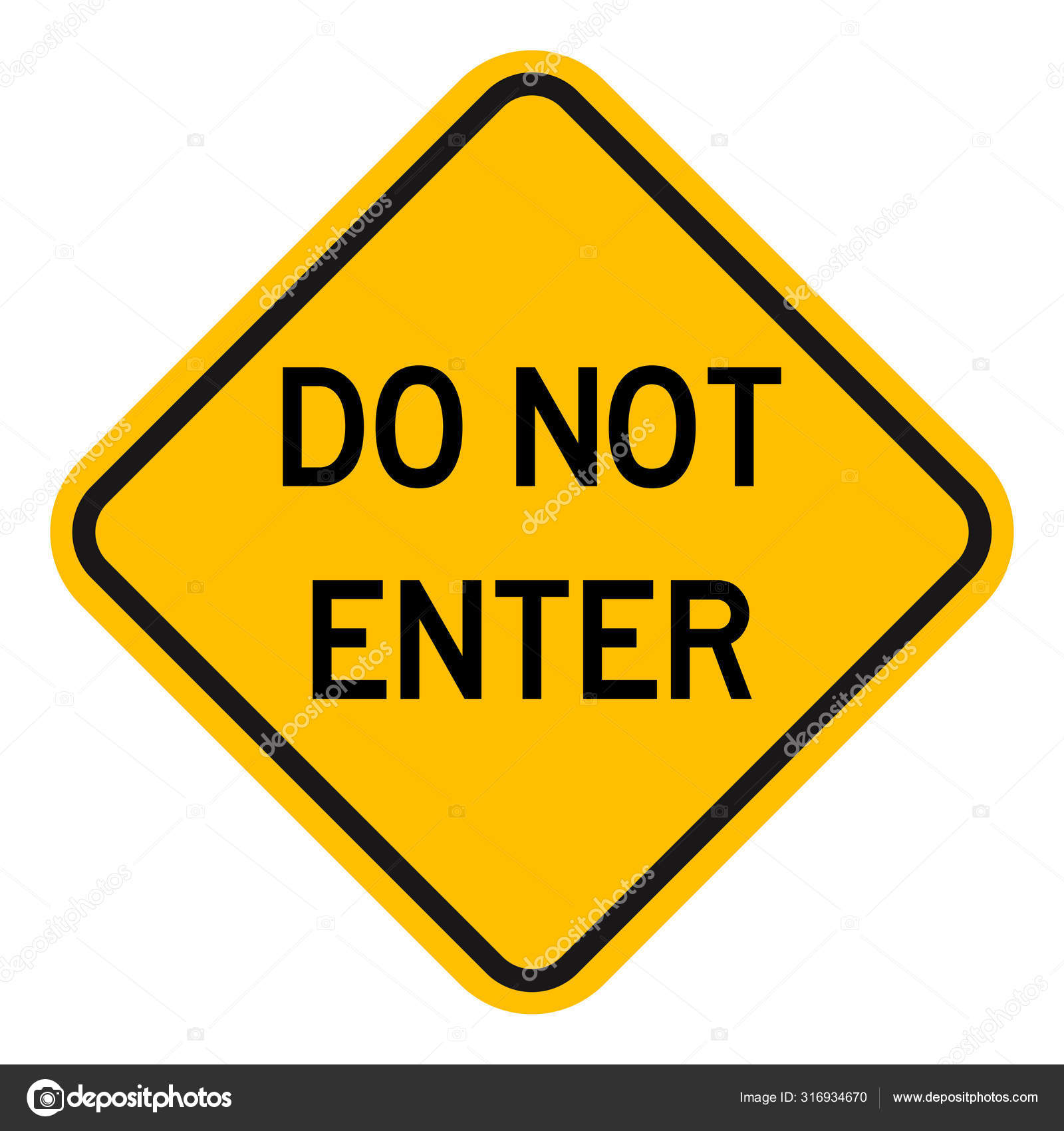Do not enter sign traffic warning symbol vector Stock Vector by ©rasik ...