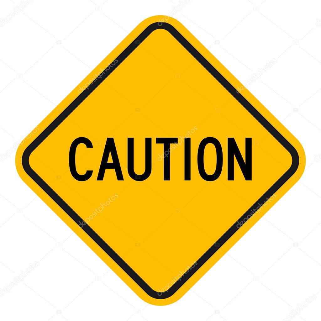 Precaución Signo De Advertencia Símbolo Vector Ilustración 2024