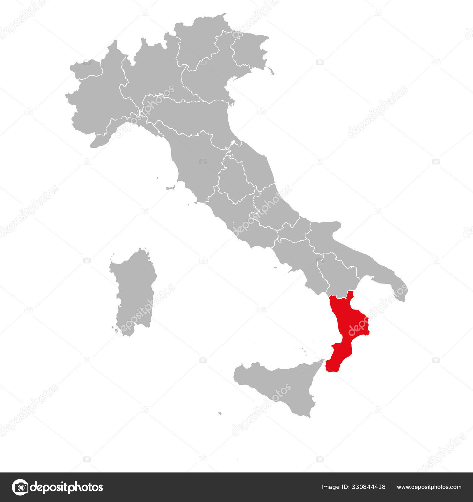 Federanziani Calabria Map