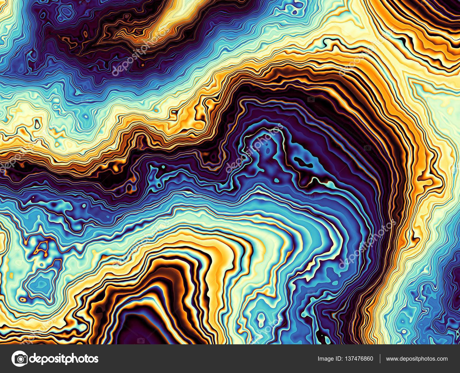 Abstract wavy fractal Stock Photo by ©kastanka 137476860