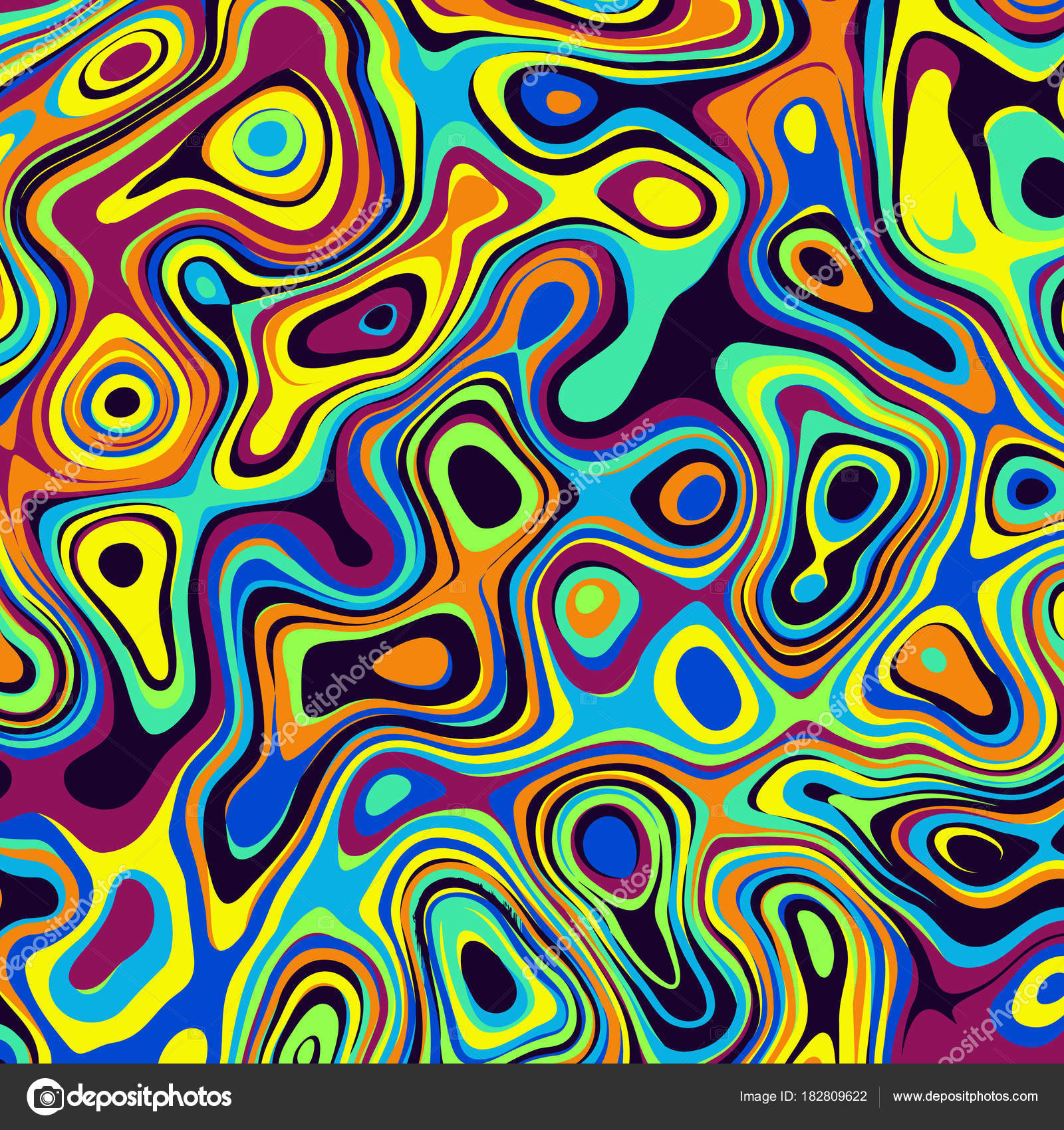 Abstract psychedelic vector background. Stock Vector Image by ©kastanka ...