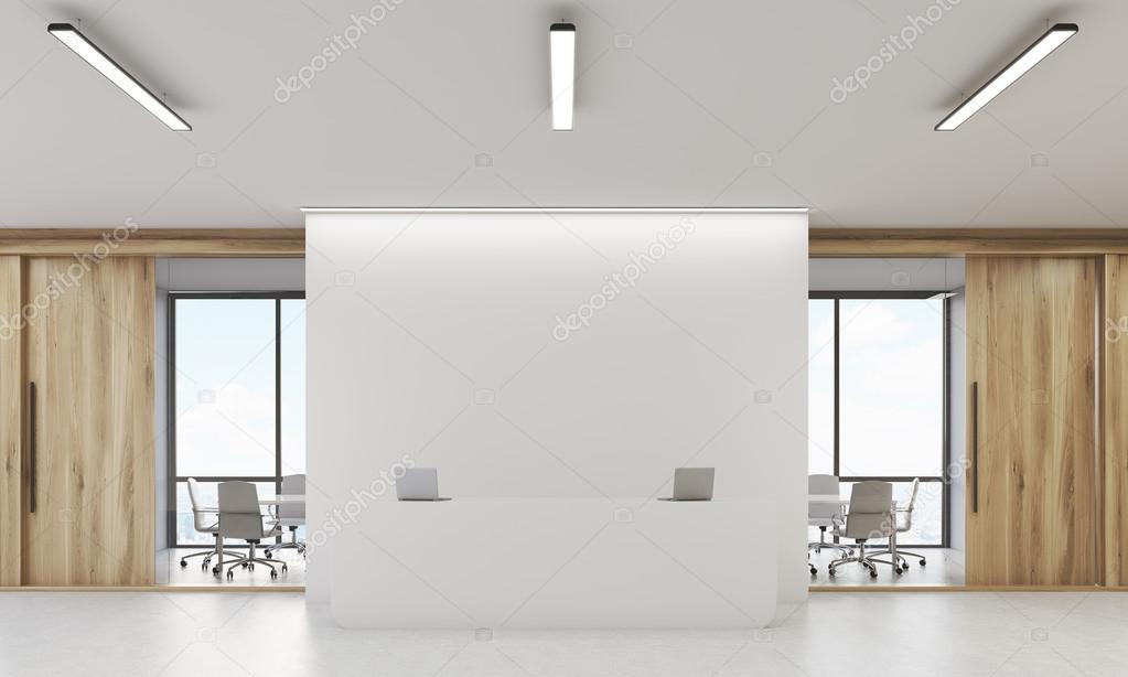 Front view of reception desk Stock Photo by ©denisismagilov 126551702