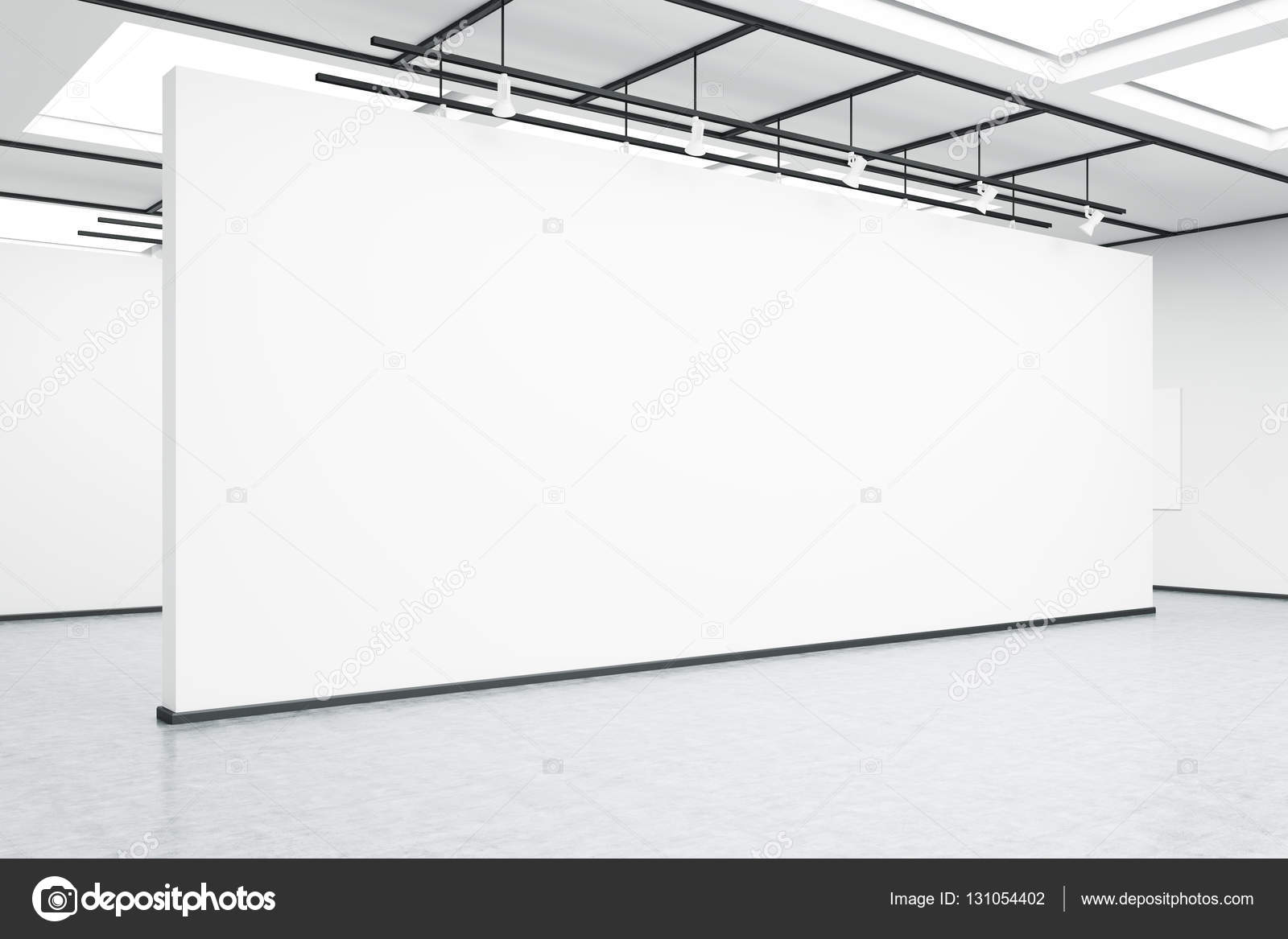 Empty exhibition hall wall Stock Photo by ©denisismagilov 131054402