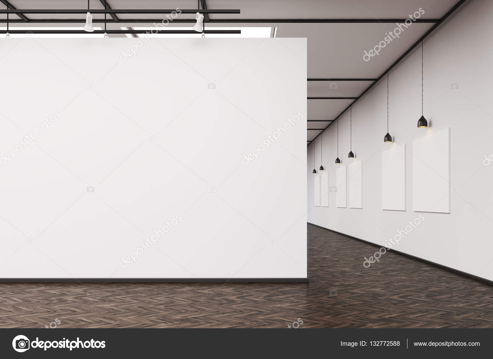 Blank Art Museum Wall