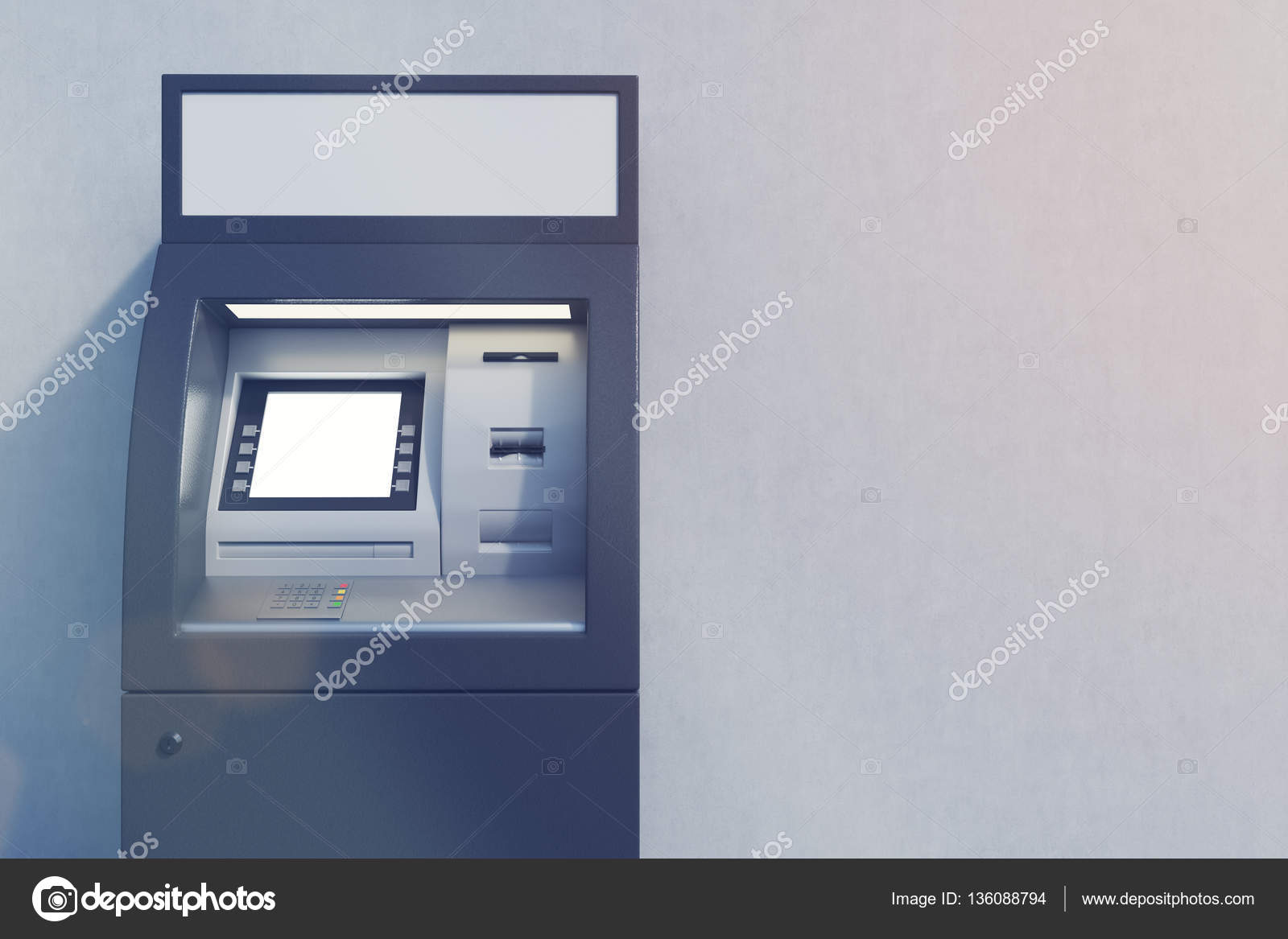 Close up of black ATM machine — Stock Photo © denisismagilov #136088794