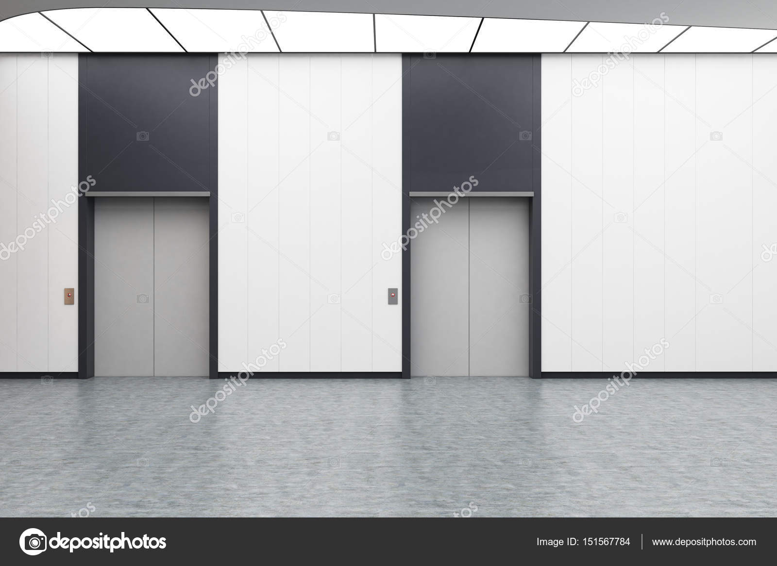 White elevator hall — Stock Photo © denisismagilov #151567784