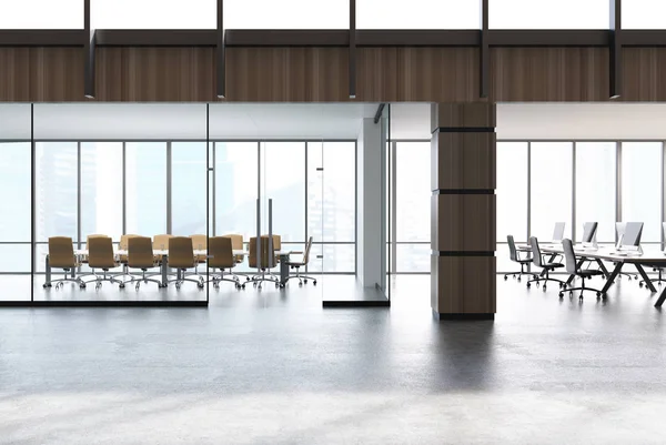 Open space office, lobby, wood Stock Photo by ©denisismagilov 162028074