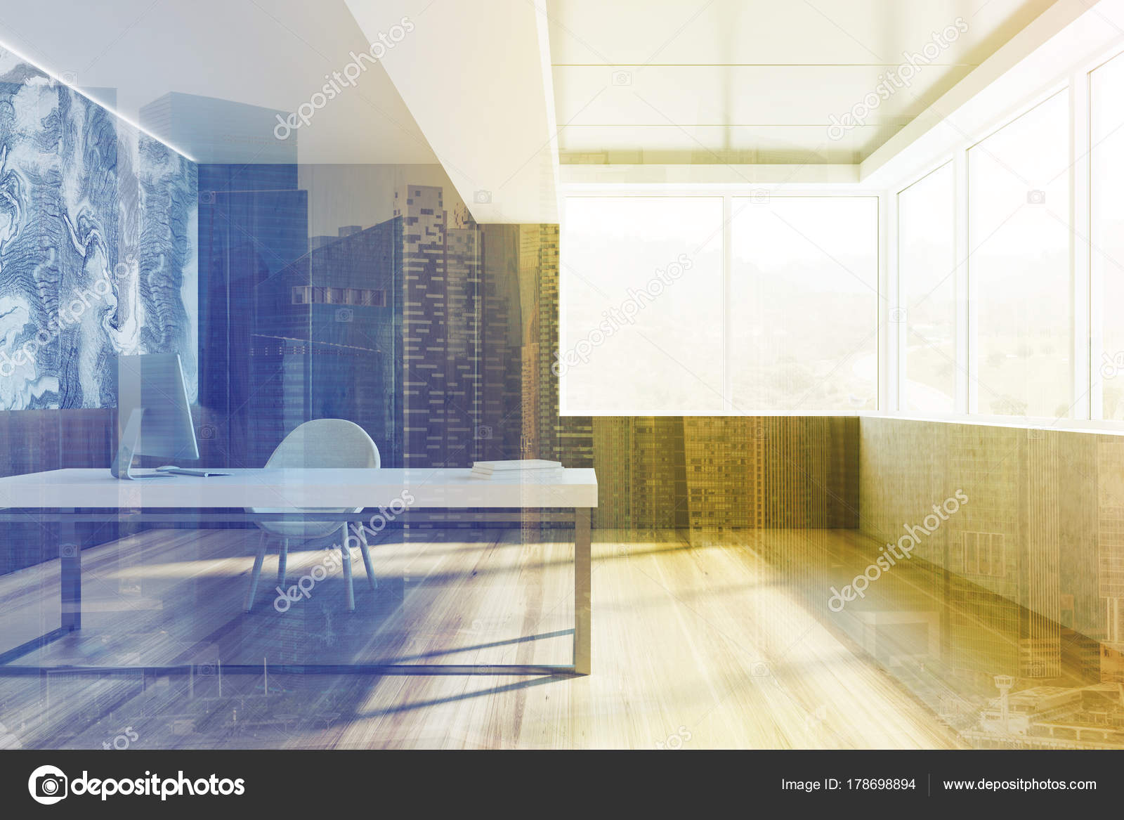 CEO office, window toned Stock Photo by ©denisismagilov 178698894