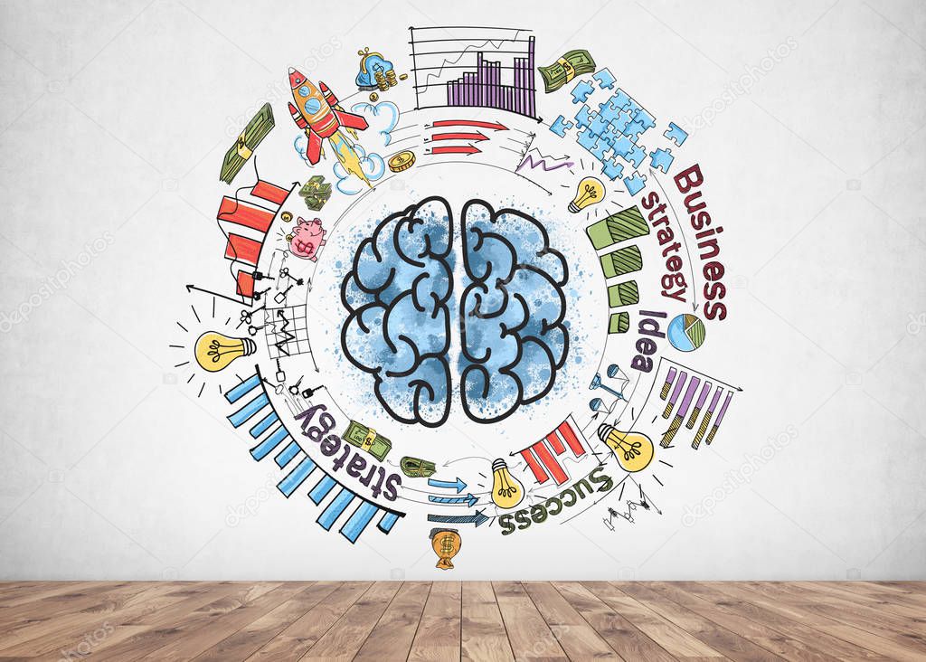 Estrategia de negocio e iconos de planificación hábil 2024