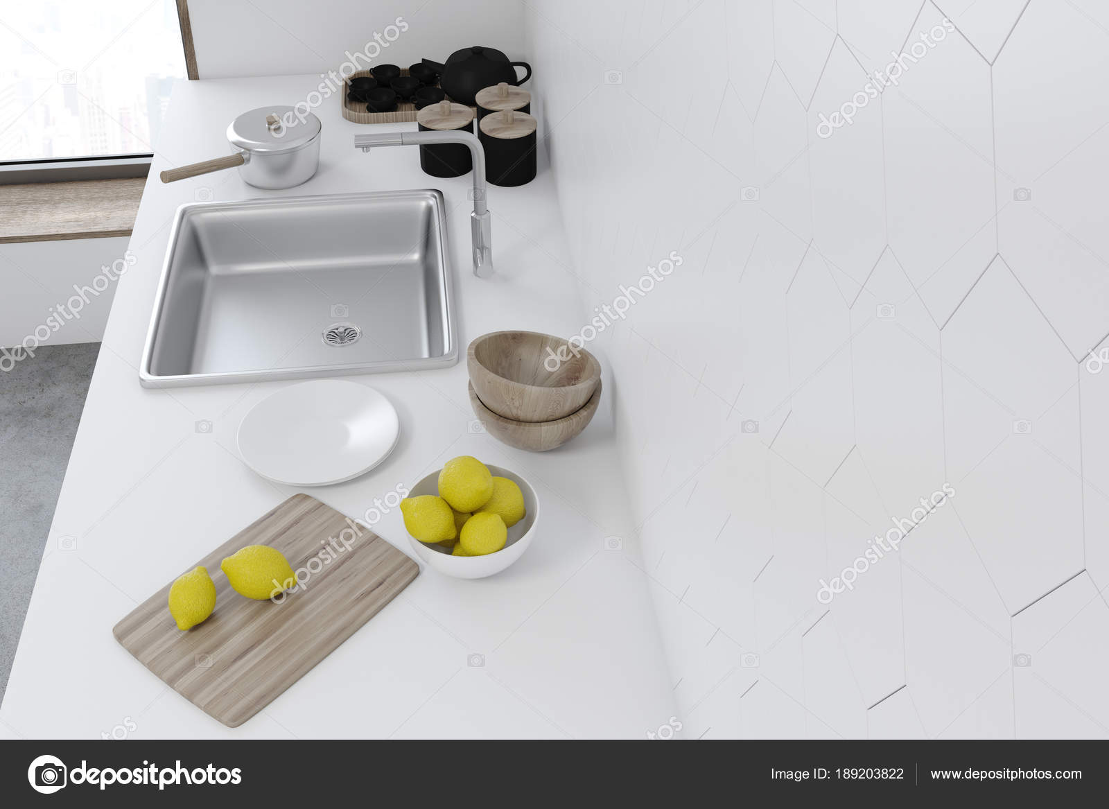 Kitchen Sink Top View