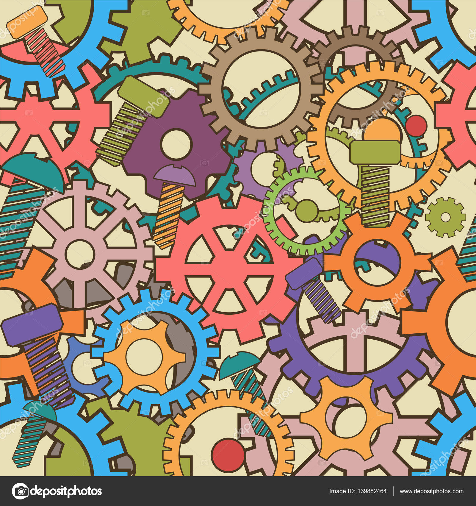 Vector background with colorful gears Stock Vector Image by ©Radzko ... Vector background with colorful gears Stock Vector Image by ©Radzko ...