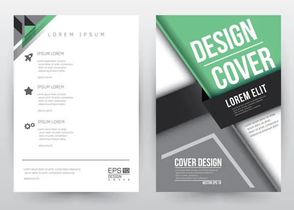 Cover Design Vector template set Brochure, Annual Report, Magazine ...