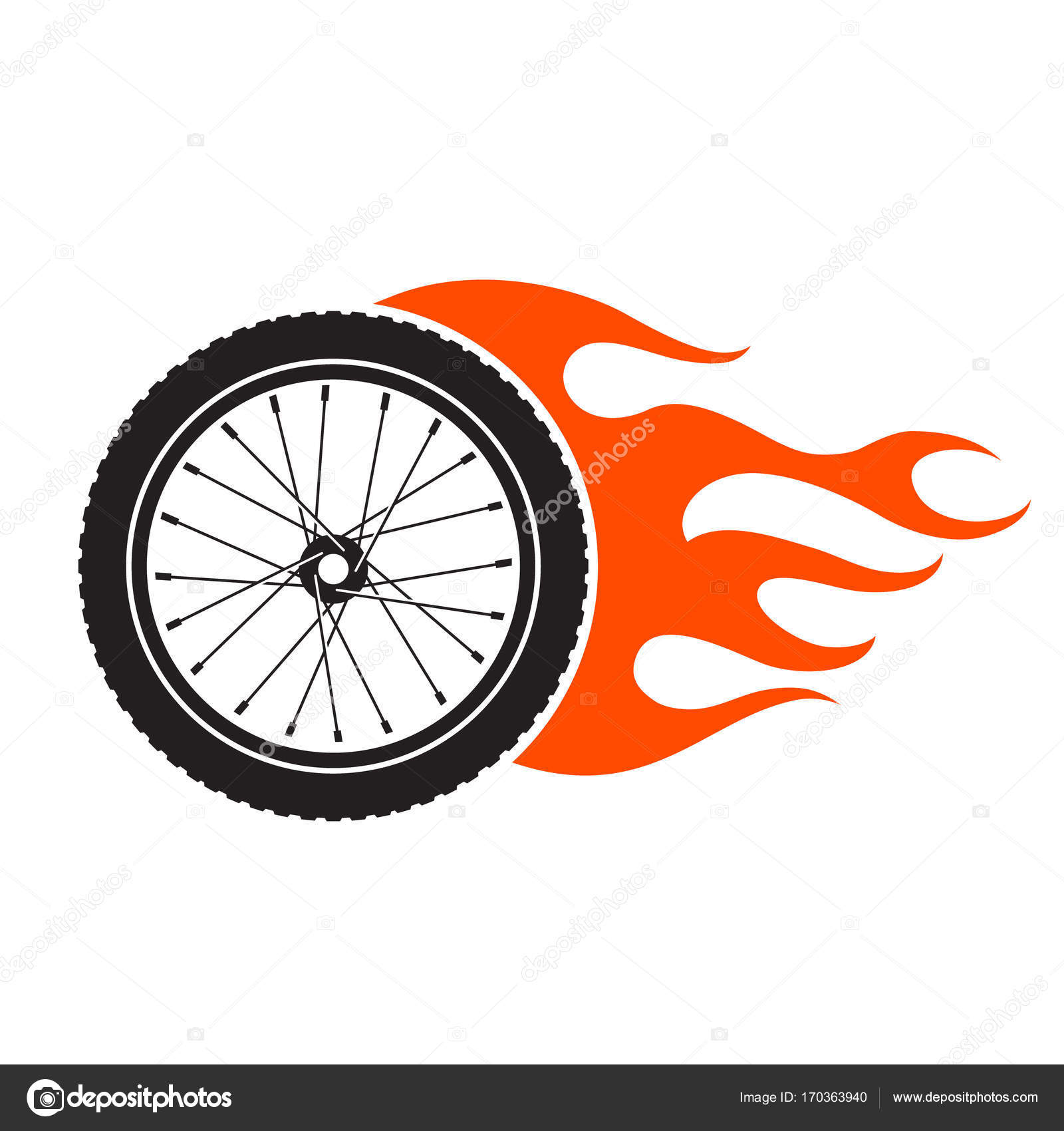 Bicycle Wheel Logo