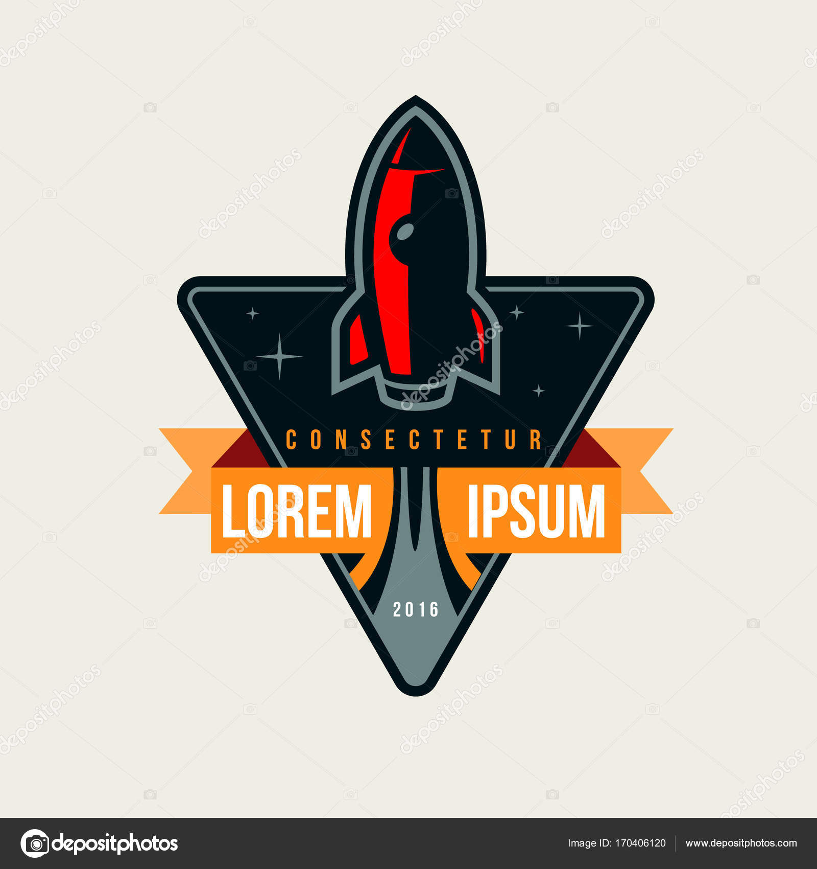 Space Rocket Logo