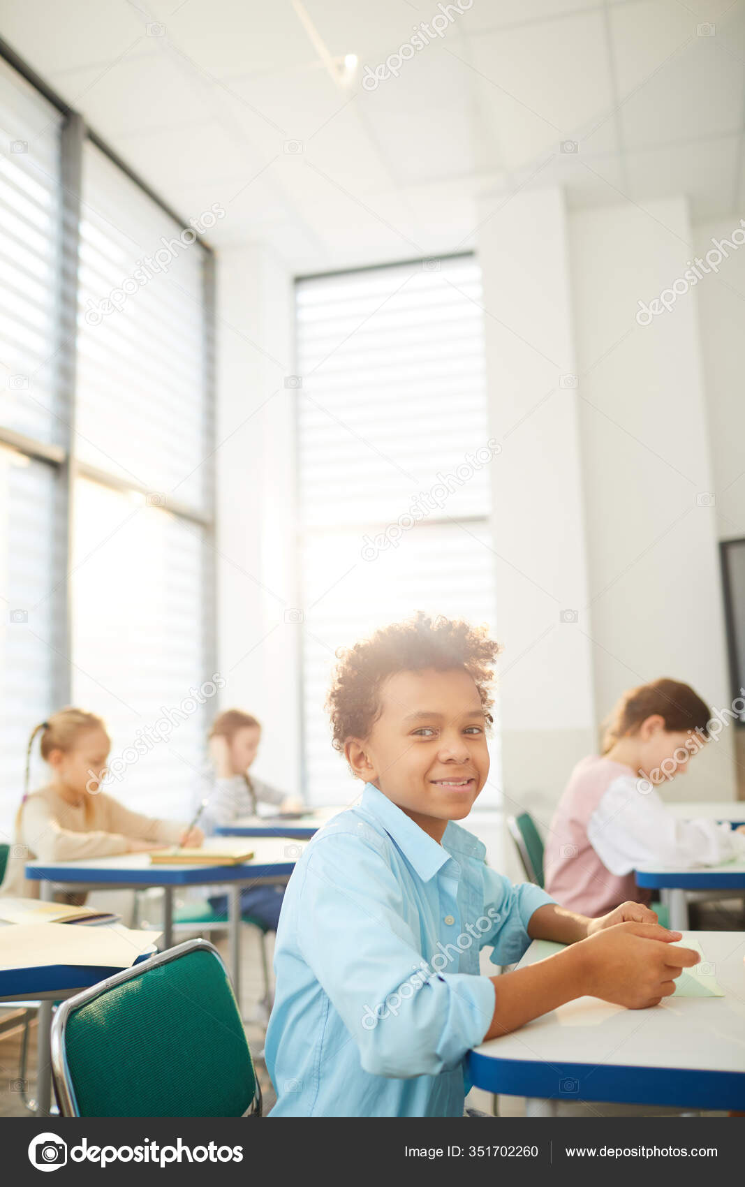 Black Boy In Classroom Stock Photo by ©annas.stills.gmail.com 351702260