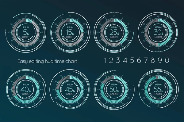 Futuristic timer imágenes de stock de arte vectorial | Depositphotos