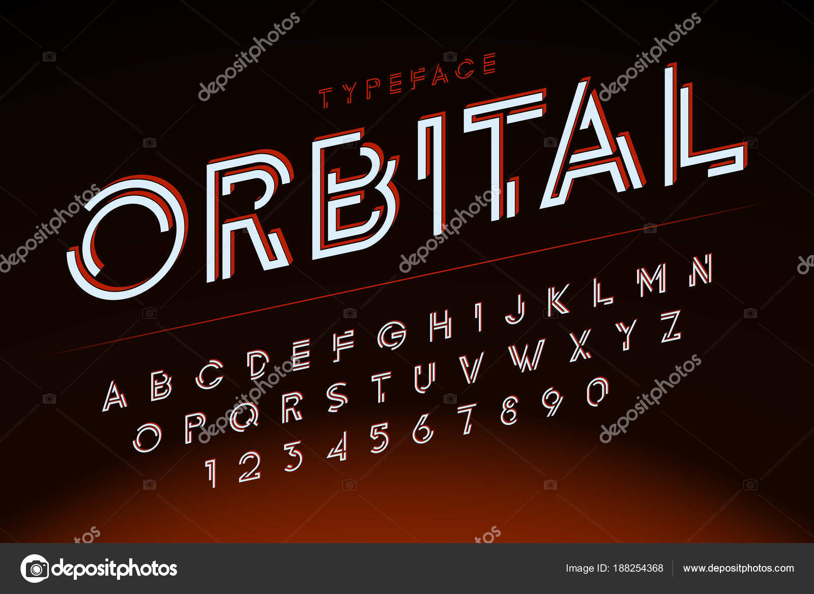 Futuristic display font design, alphabet, character set Stock Vector ...