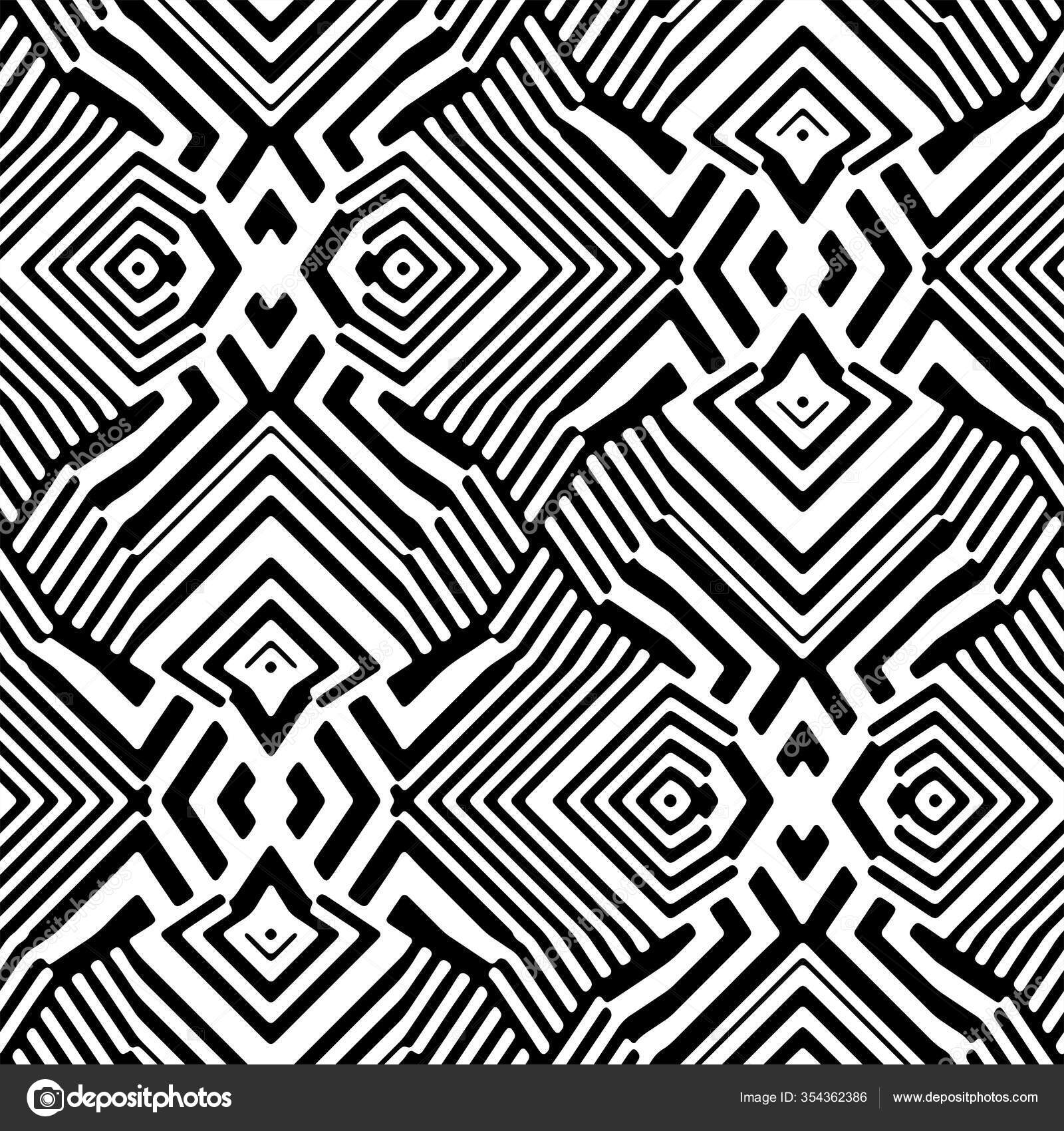 Modern Geometric Pattern Fabric