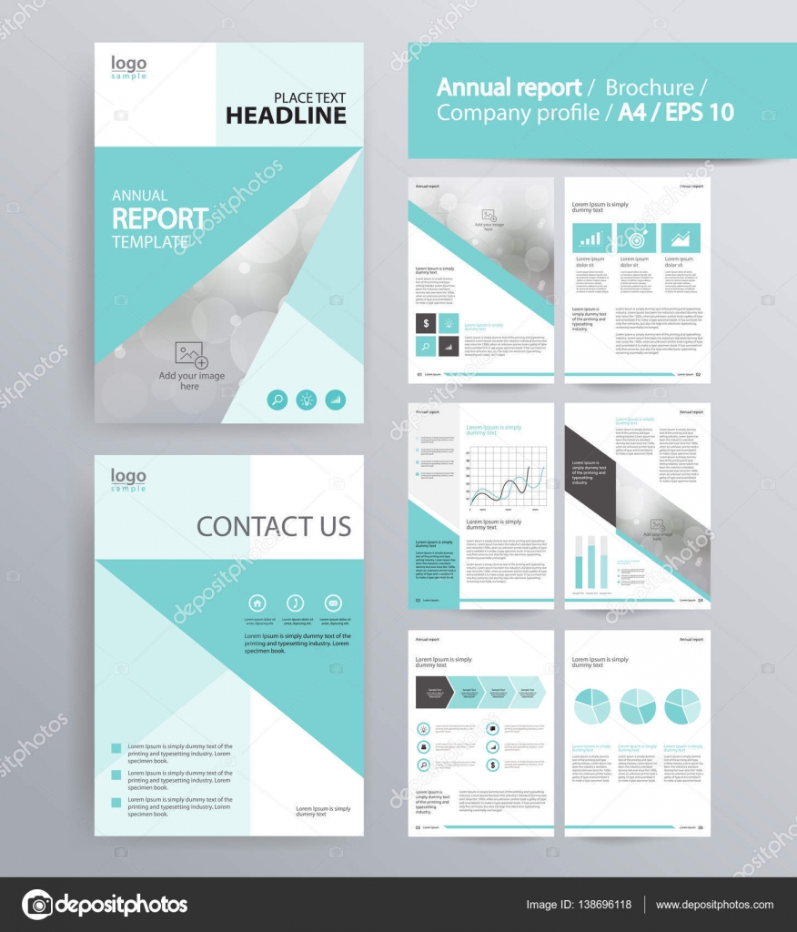 Page layout for company profile, annual report, brochure, and flyer ...