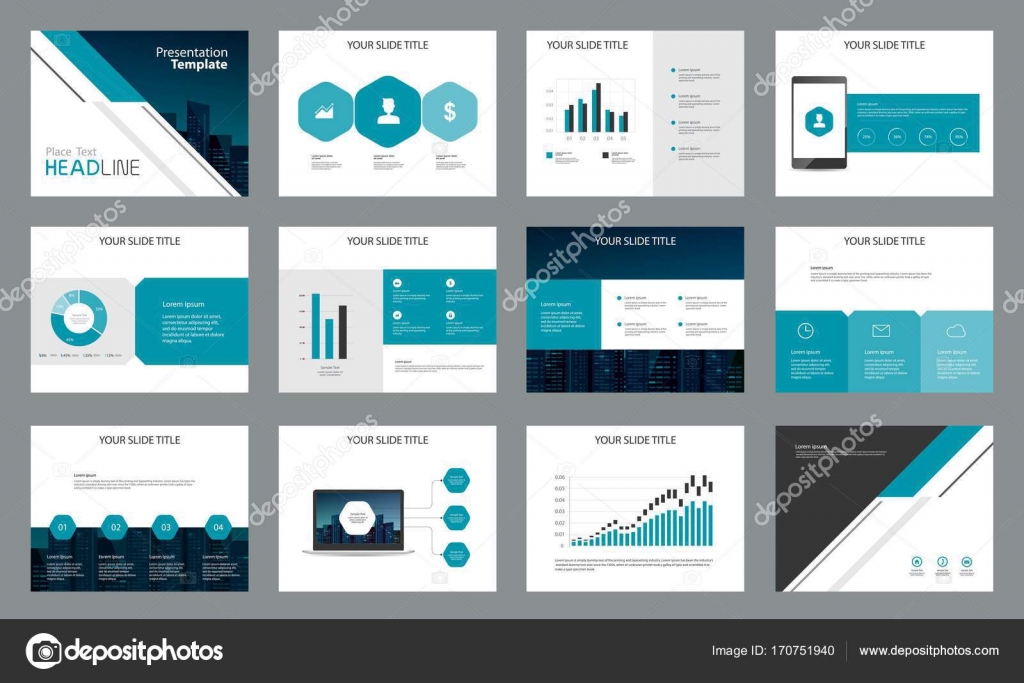 Page layout design and info graphics elements for presentation ...