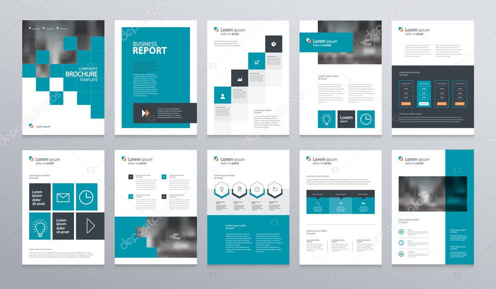 Template Layout Design Cover Page Company Profile Annual Report ...