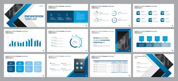 template presentation design and page layout design for brochure ,book ...