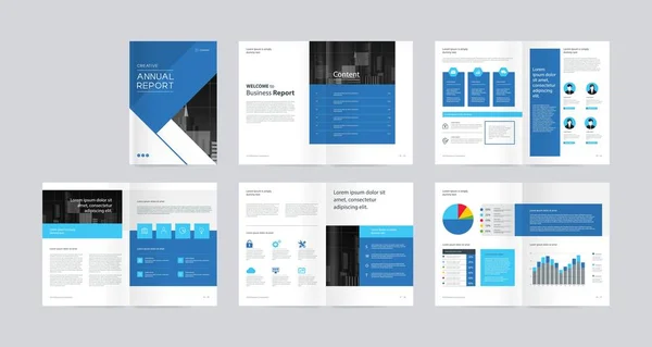 template layout design with cover page for company profile ,annual ...