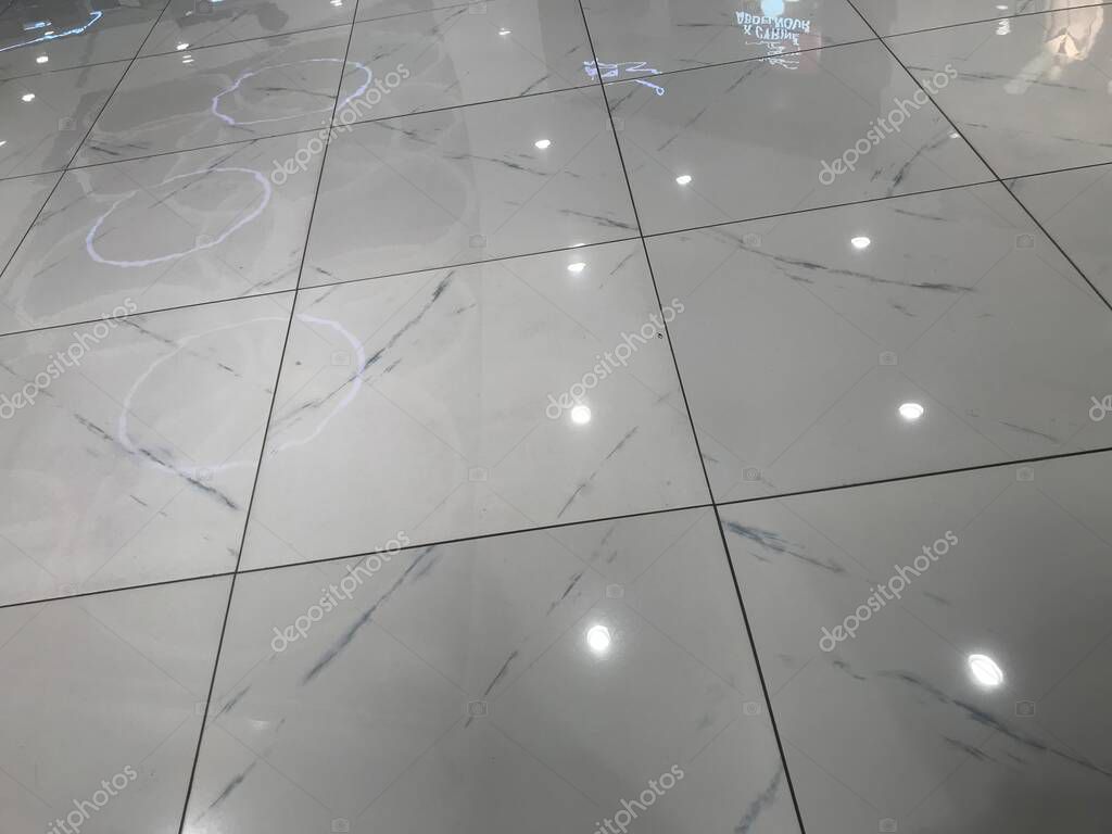 Pavimento de baldosas de cerámica de color blanco para un edificio ...