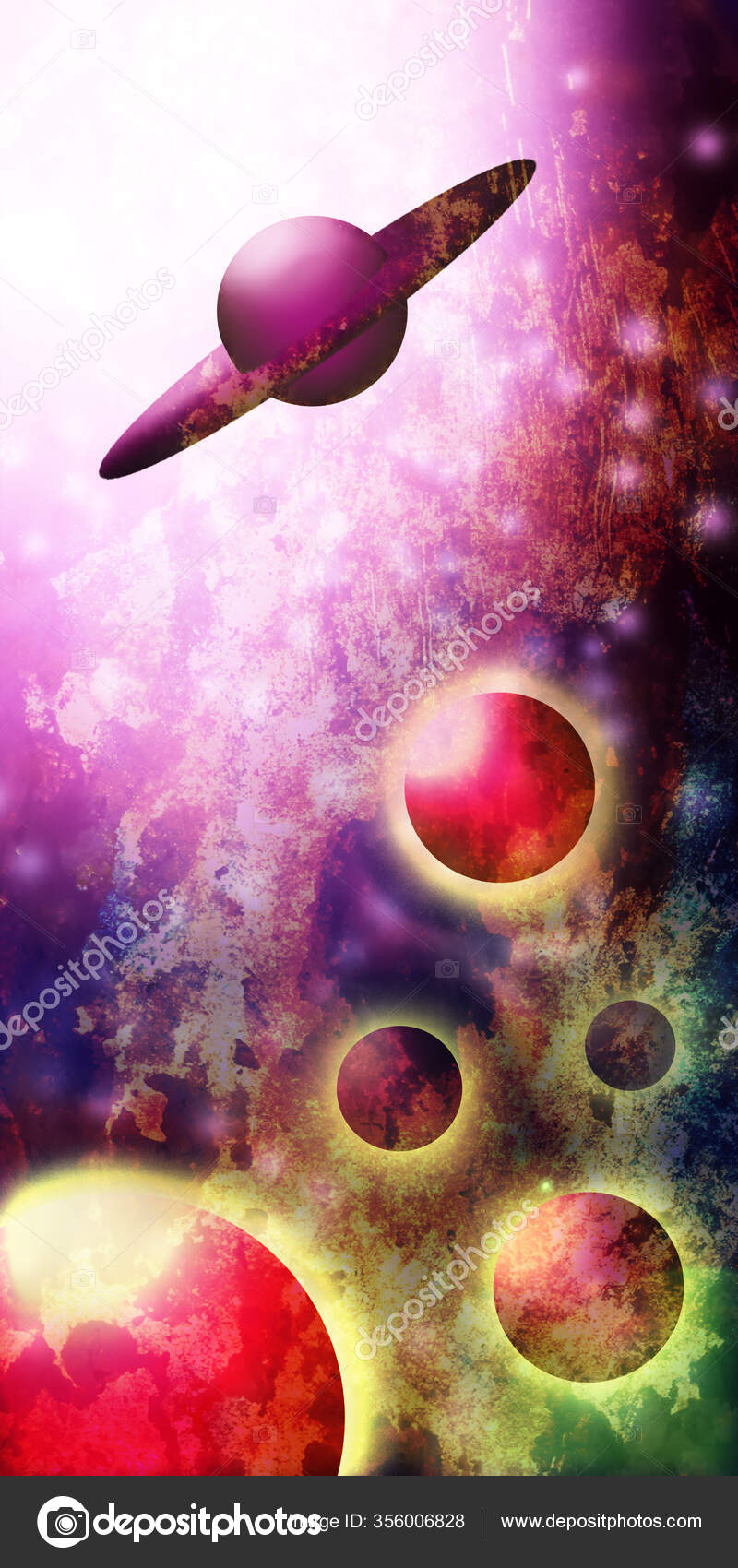 Mystical Space Background Abstract Background Planets Astrology ...