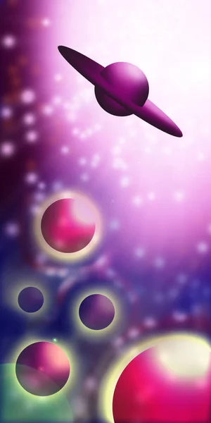 Mystical space background. Abstract background with planets. Astrology ...