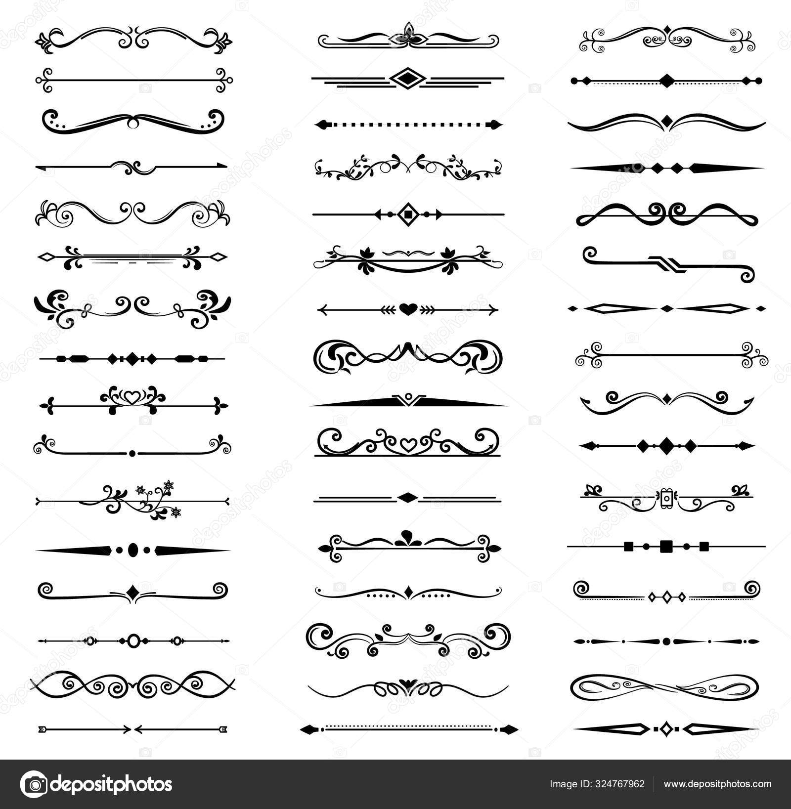 Chapter dividers and decorations set Stock Vector Image by ©mentalmind ...