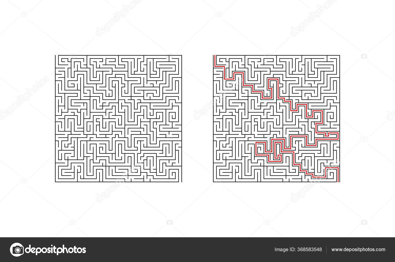 Laberinto laberinto juego Vector de stock por ©AlisaElly 368583548