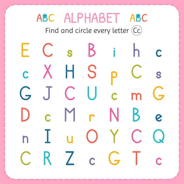 Find and circle every letter L. Worksheet for kindergarten and ...