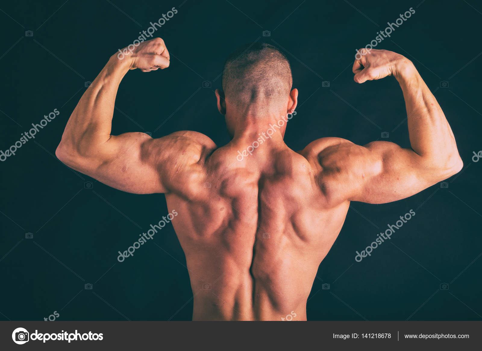 Bodybuilder posing in different poses demonstrating their muscle ...