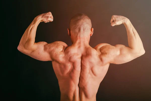 Bodybuilder posing in different poses demonstrating their muscles ...