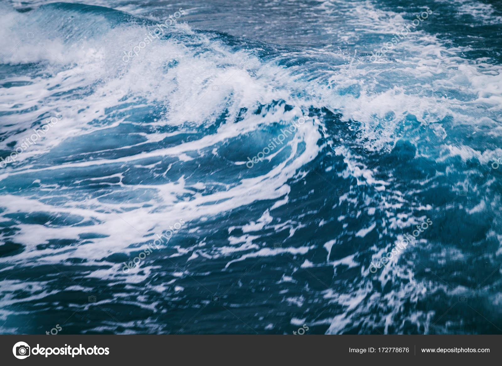 Mar agitado, la belleza de la naturaleza .: fotografía de stock © aallm ...