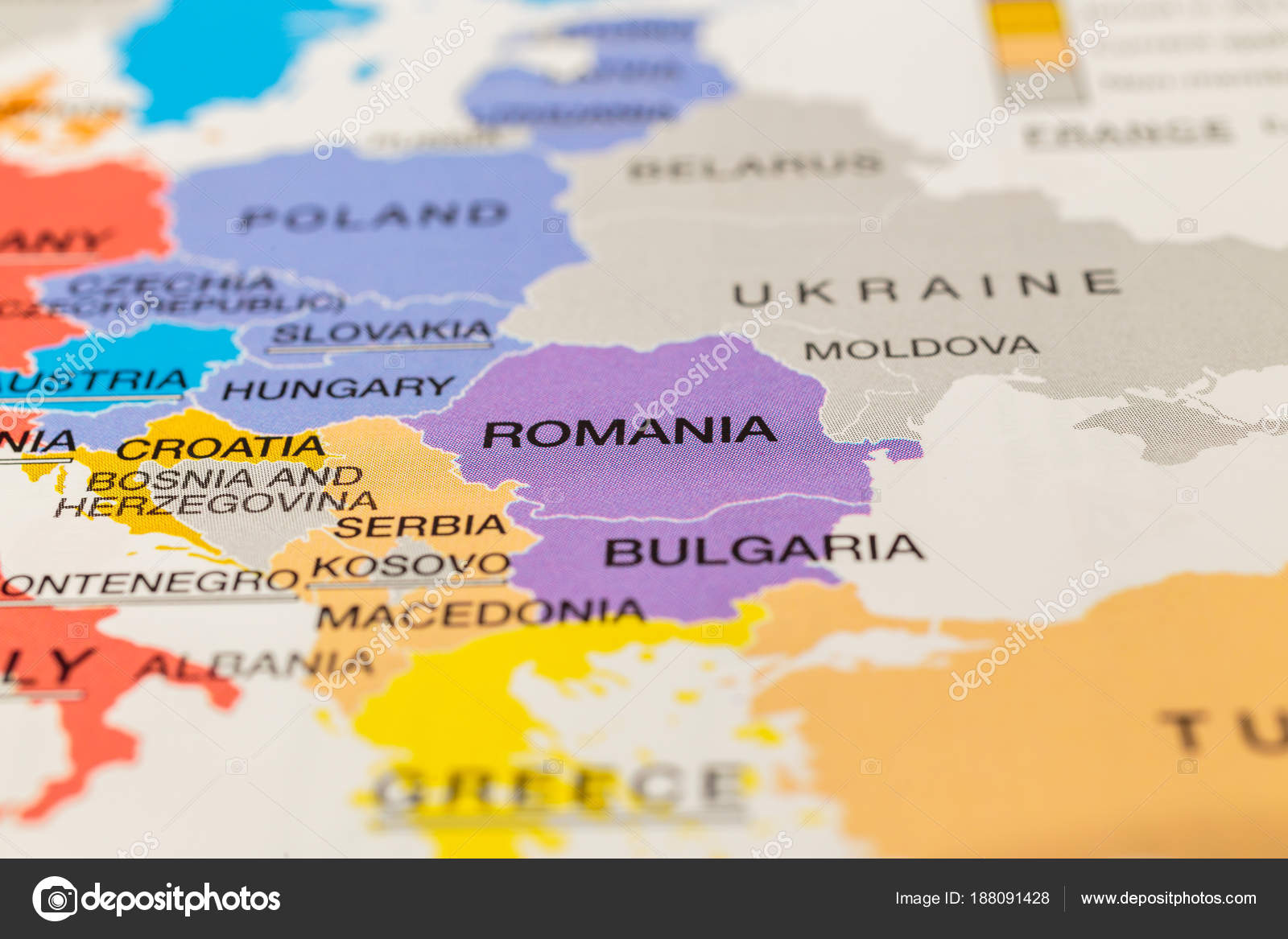 Mapa Evropy. Rozmazané pozadí abstraktní — Stock Fotografie © aallm ...