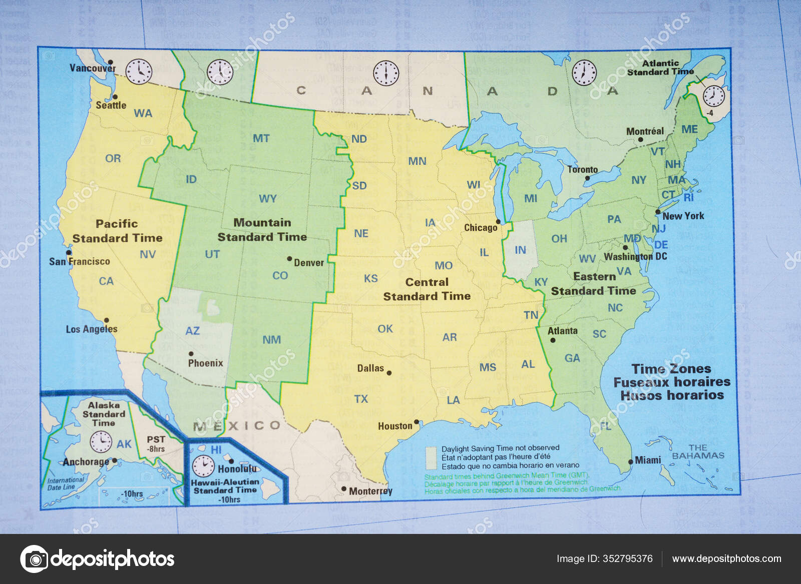 Time Zone Map Of The United States Nations Online