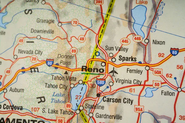 Mapa da cidade de reno Stock Photos, Royalty Free Mapa da cidade de ...